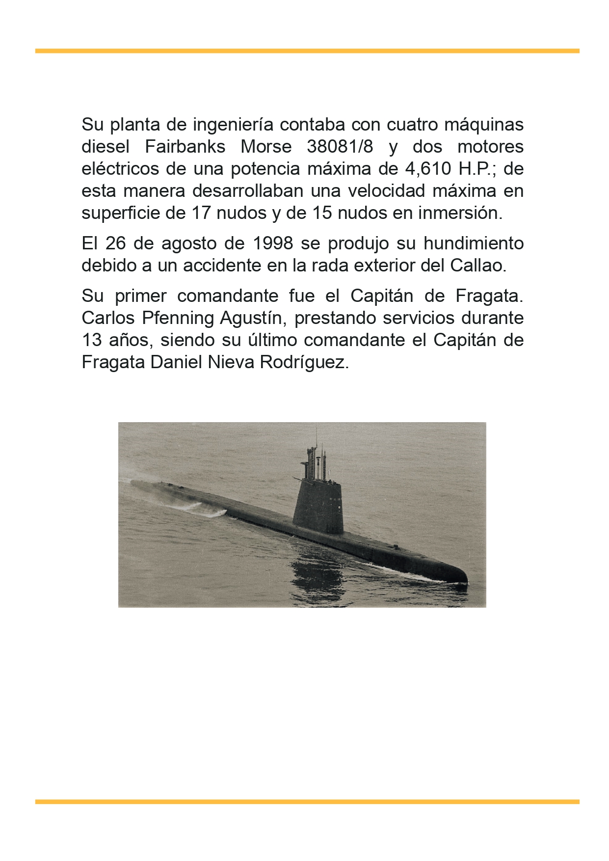 BAP “Pacocha” | Asociación de Oficiales Submarinistas del Perú